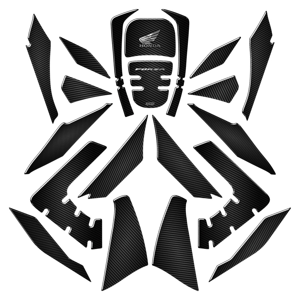 Honda Forza 250 Karbon Tank Pad Full Set (2018-2025)