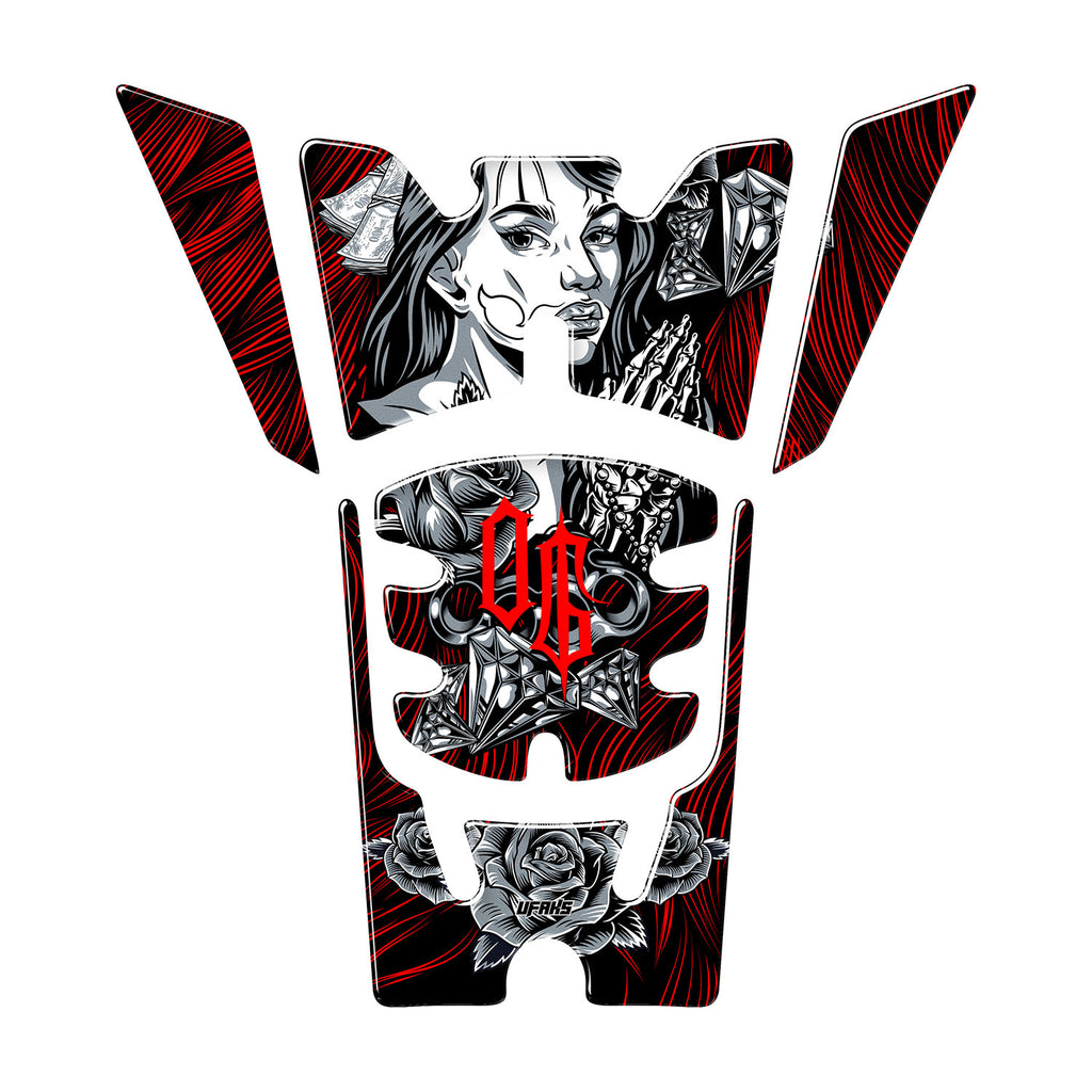 Honda PCX Shadow Queen Tank Pad Set (2025)