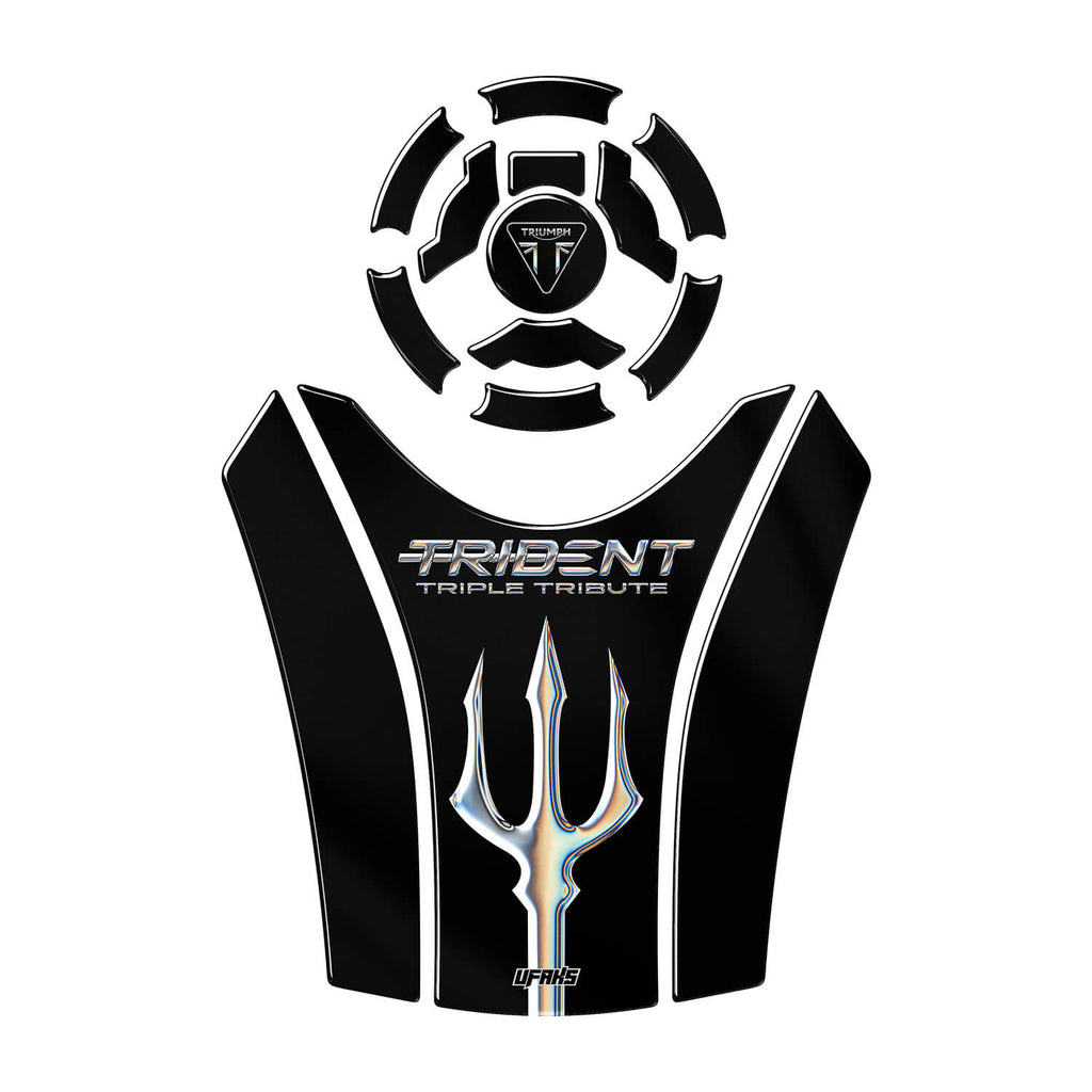 Triumph Trident 660 Chrome Tank Pad Set (2021-2025)